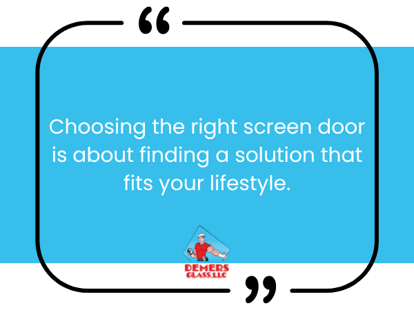 Types of Screen Doors for Every Home | Demers Glass